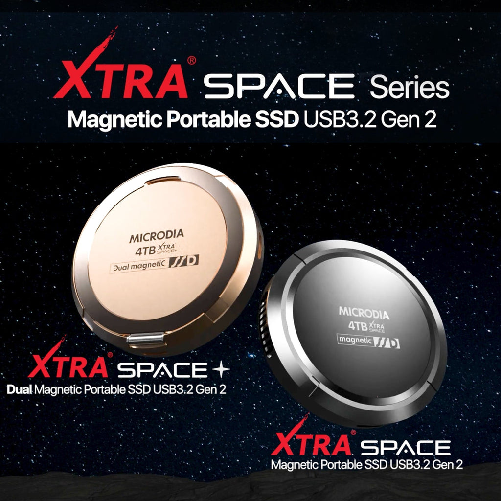 MICRODIA XTRA SPACE & SPACE PLUS Magnetic Portable SSD - MICRODIA