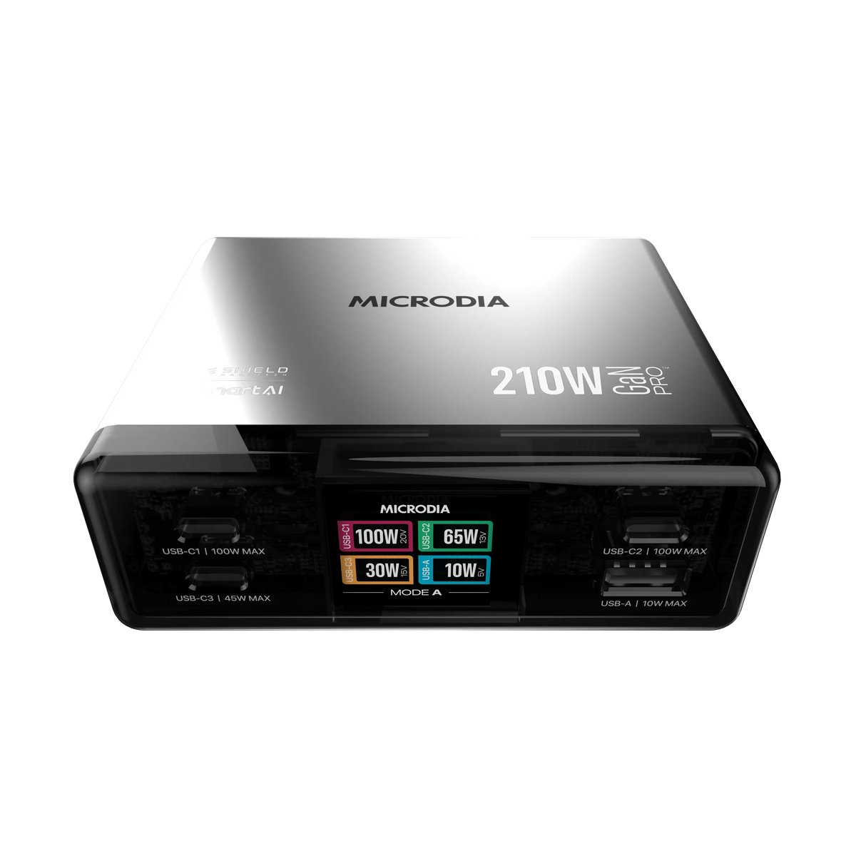 4ポートMEGA充電ステーション：USB-C PD対応300Wデスクトップ充電器 – MICRODIA