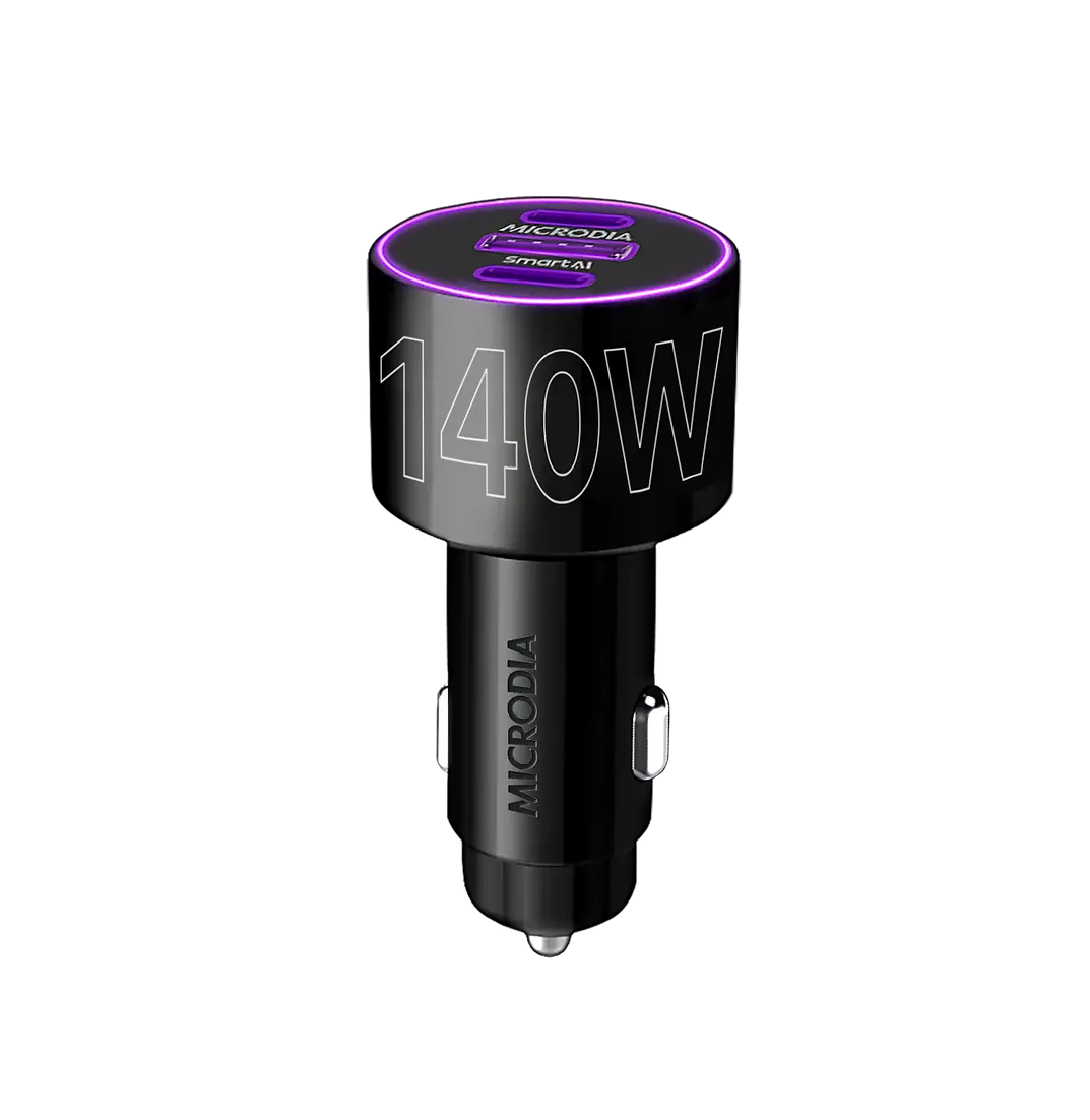 MICRODIA QC4.0 + Dual PD3.0 140W Car Charger - Microdia